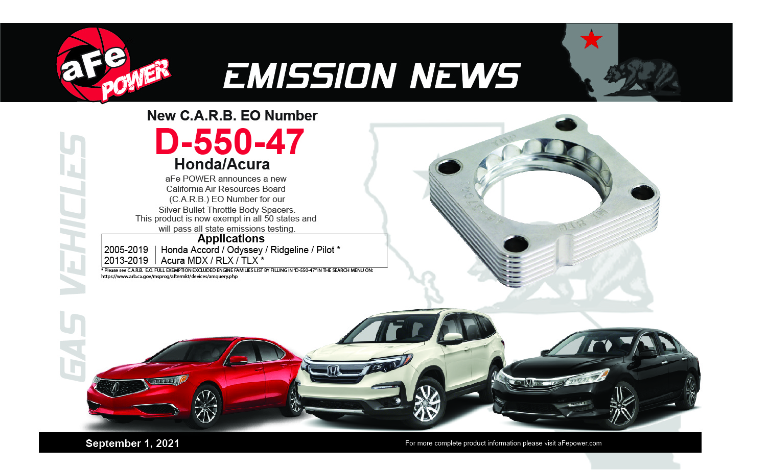 C.A.R.B. E.O. | aFe POWER Dealer Support